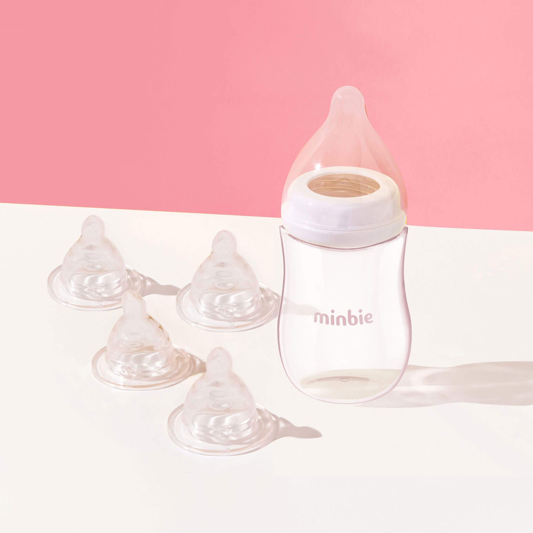 Minbie Newborn Bundle - Includes 2 XS, 2 S Teats & 7oz Bottle – Minbie US